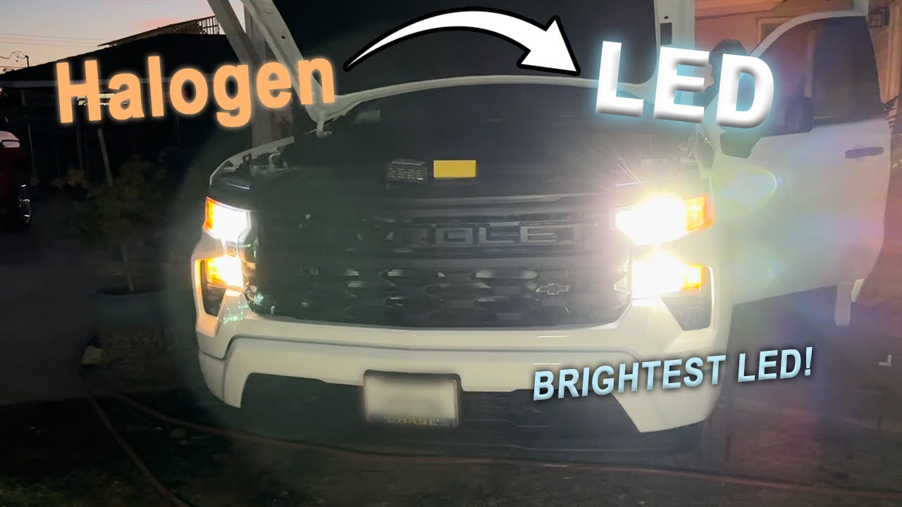 How to Replace High Beam Bulbs to LED on 2022 Chevrolet Silverado 1500 ...