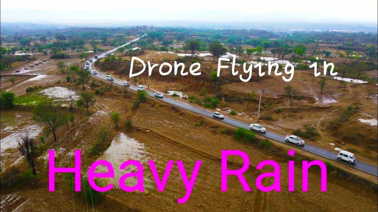 Drone Flyinge in Heavy Rain || drone Flying - YouTube