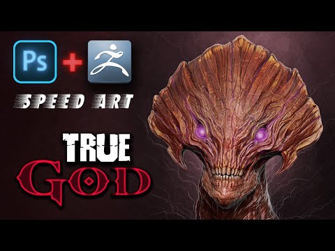 How I Create An Apocalyptic God | ZBrush To Photoshop Timelapse - YouTube