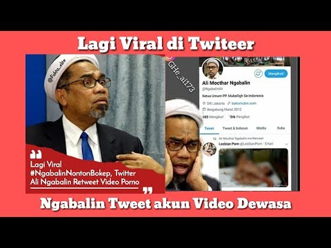 Lagi viral Twitter Ali ngabalin Retweet video Lesbian