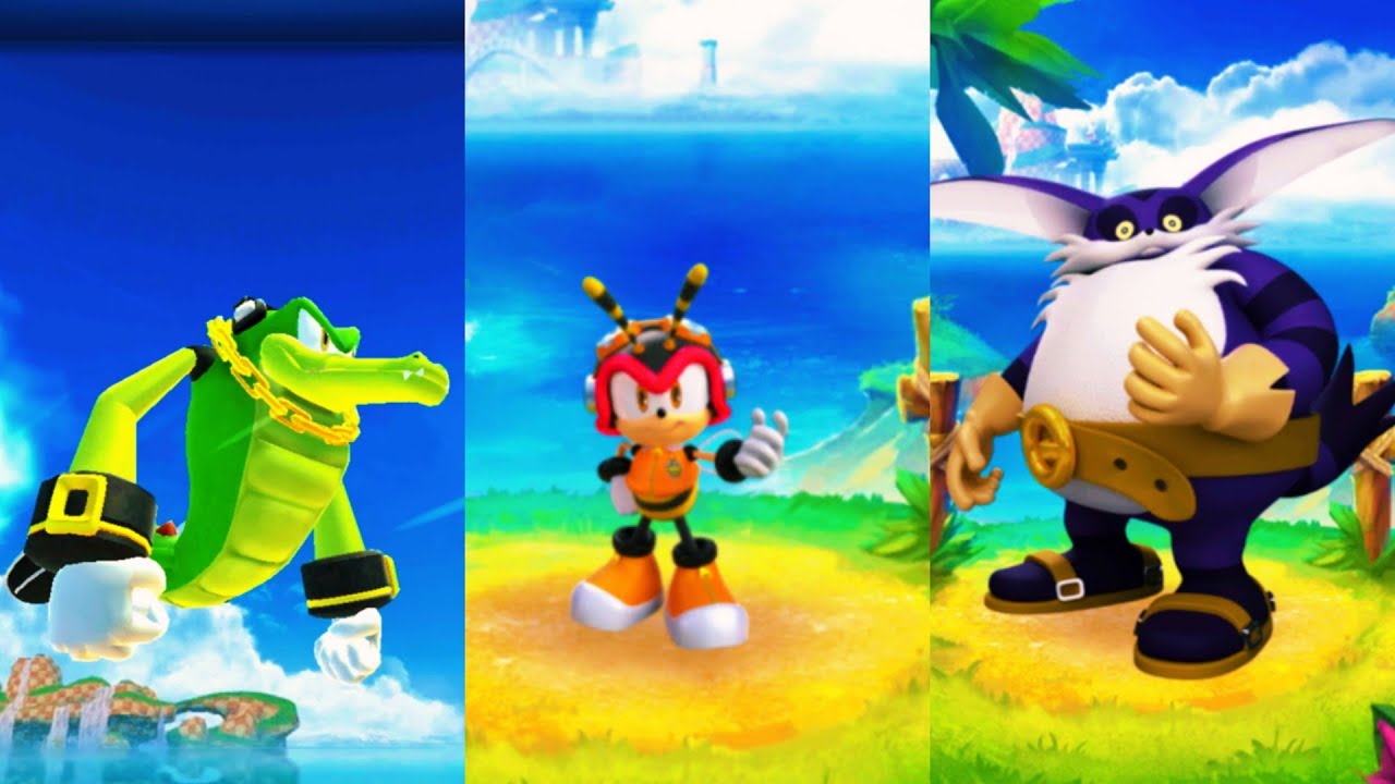 Sonic Dash - Boss vs Big,Charmy,Vector - Gameplay Walkthrough - YouTube