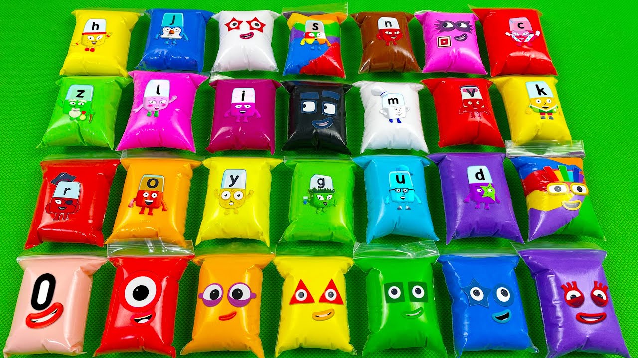 Numberblocks - Looking for All SLIME With Mini Bag Coloring! Satisfying ...
