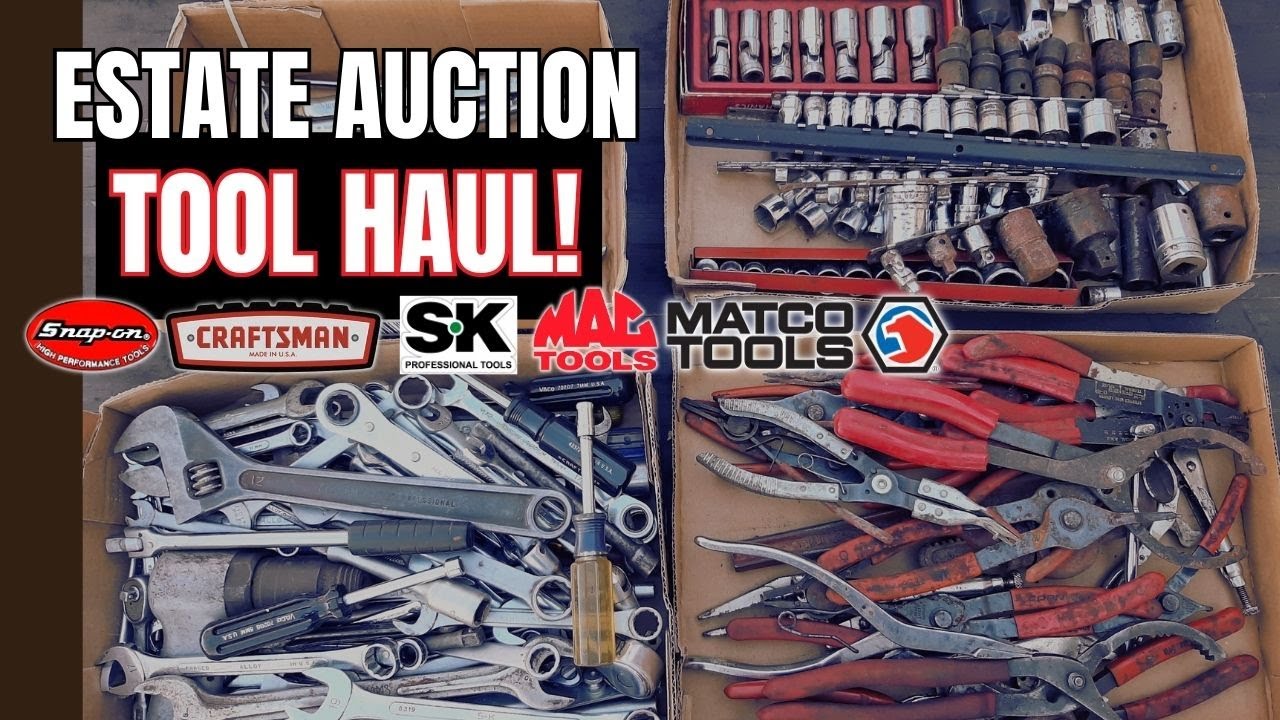 Estate Auction Tool Haul - Snap-on Matco Mac Plus More! - YouTube
