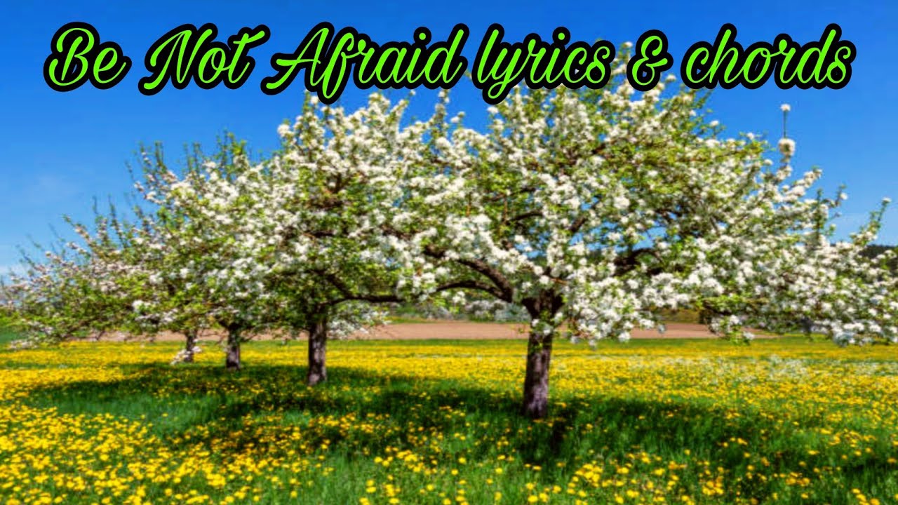 Be Not Afraid lyrics and chords @magnifyinsinging - YouTube