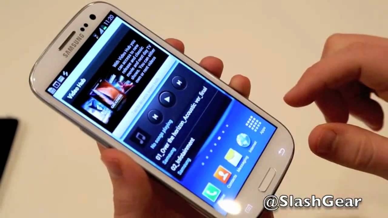 Samsung Galaxy S III Hands-on - YouTube