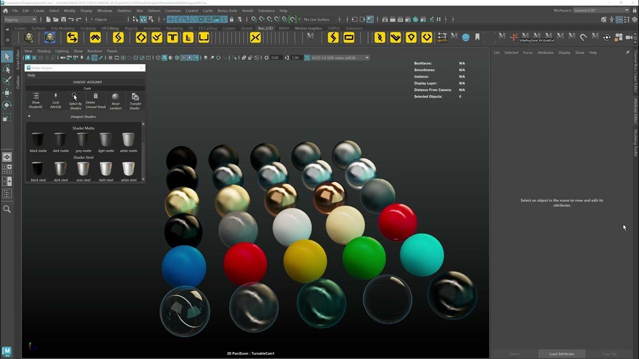 ShaderAssigner Tool - 3D Scripting Tool ( for Maya ) - YouTube