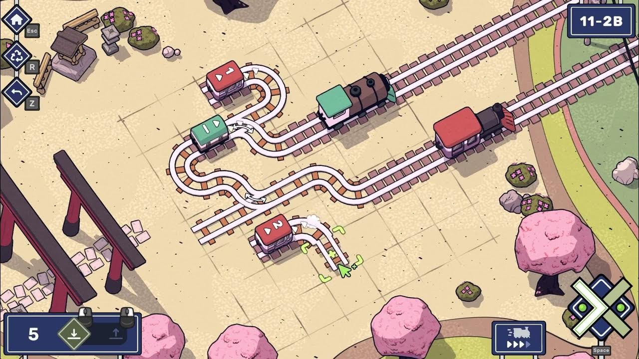 Railbound ( Level 11-2B | Hard 2D Puzzle Game ) | Tutorial and Gameplay ...