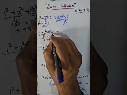 #Maths techniques # SUM of squares of first n natural numbers - YouTube
