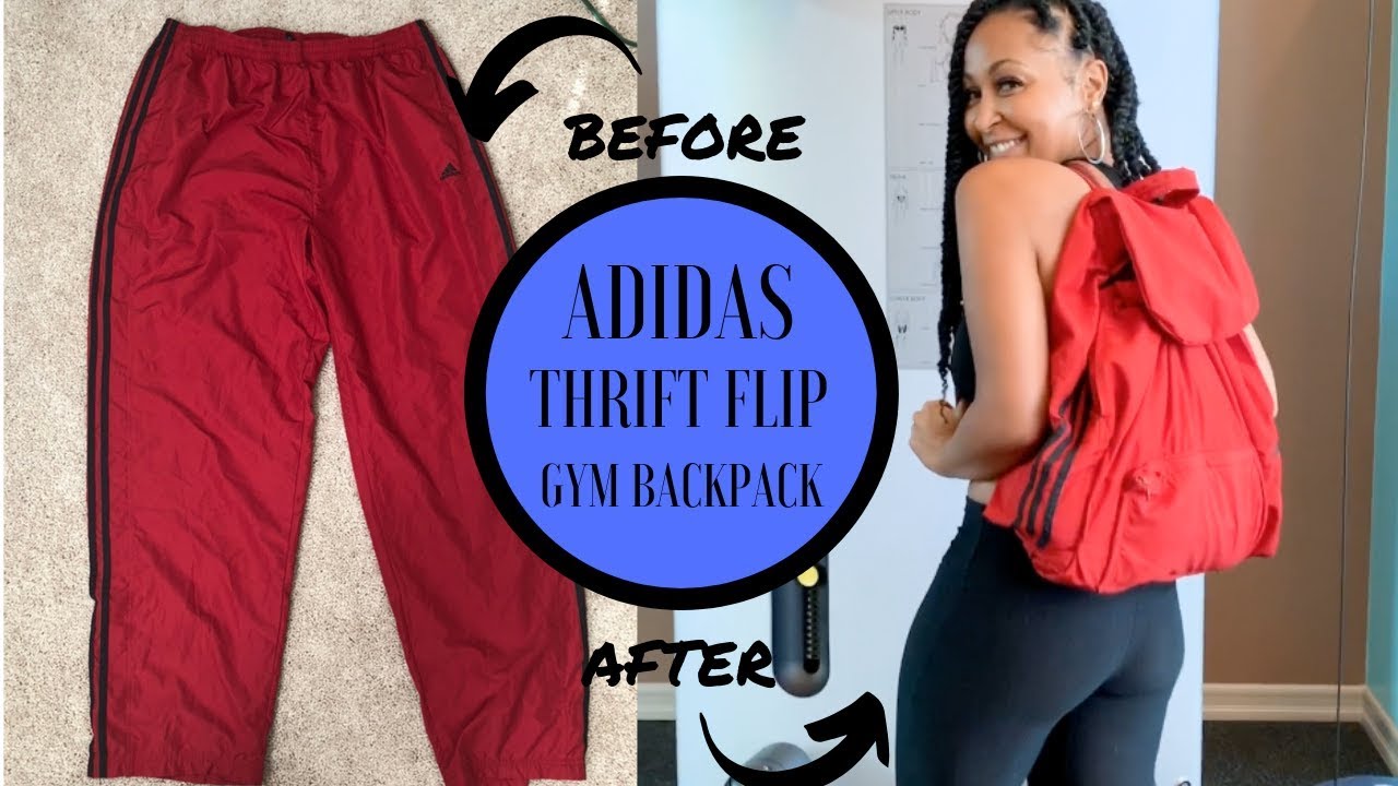 DIY: Turn Sweats to a gym Back Pack - YouTube