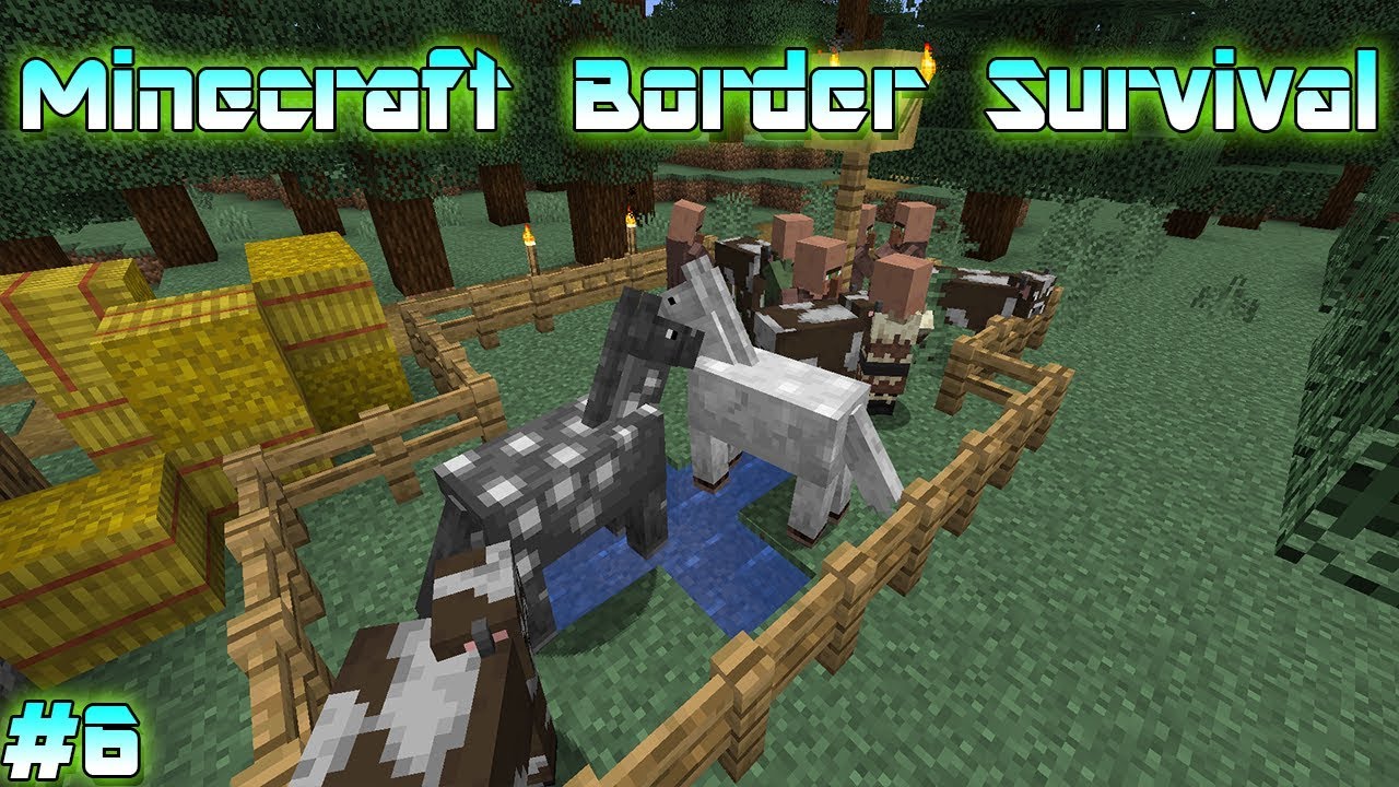 De villagers gevonden! Minecraft Border Survival #6 - YouTube