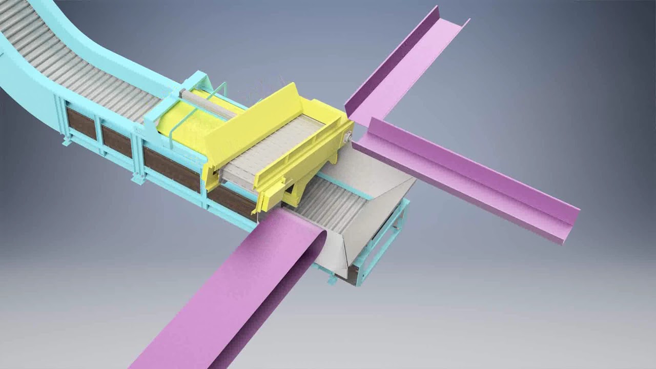 Telescoping Bypass Conveyor - YouTube