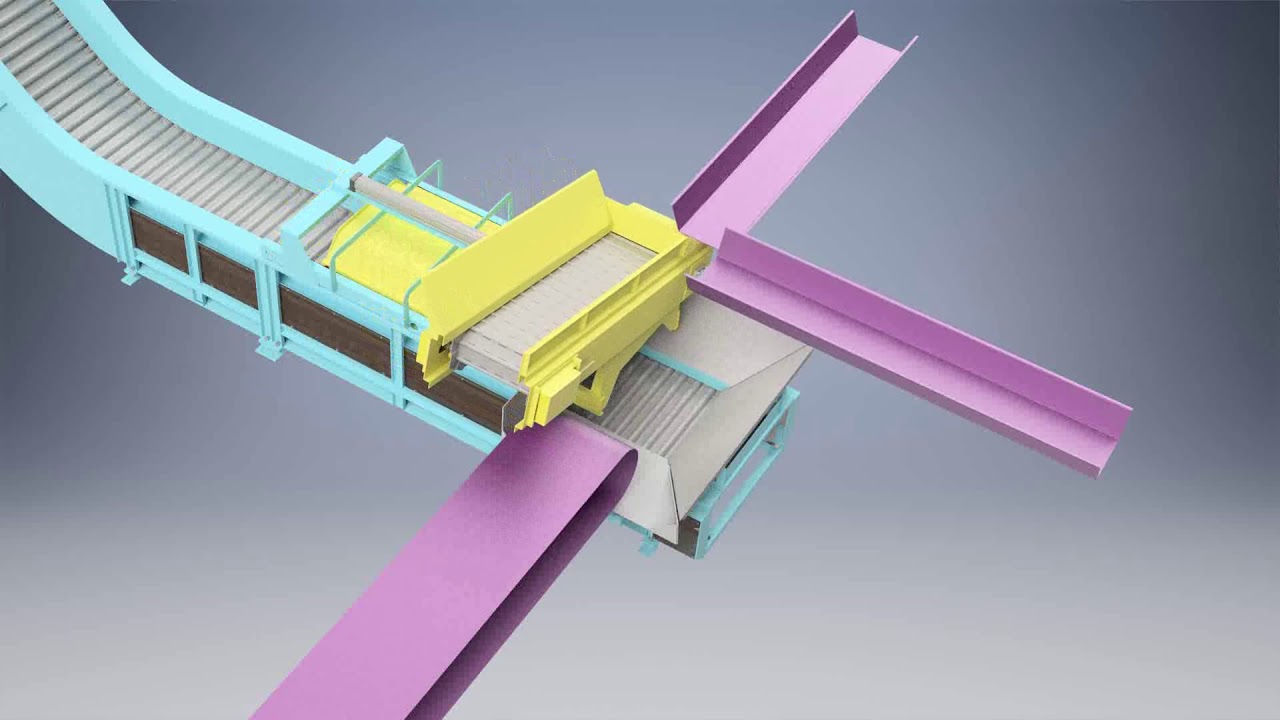 Telescoping Bypass Conveyor - YouTube