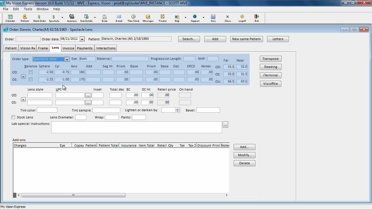Detailed Spectacle Lens Order - YouTube
