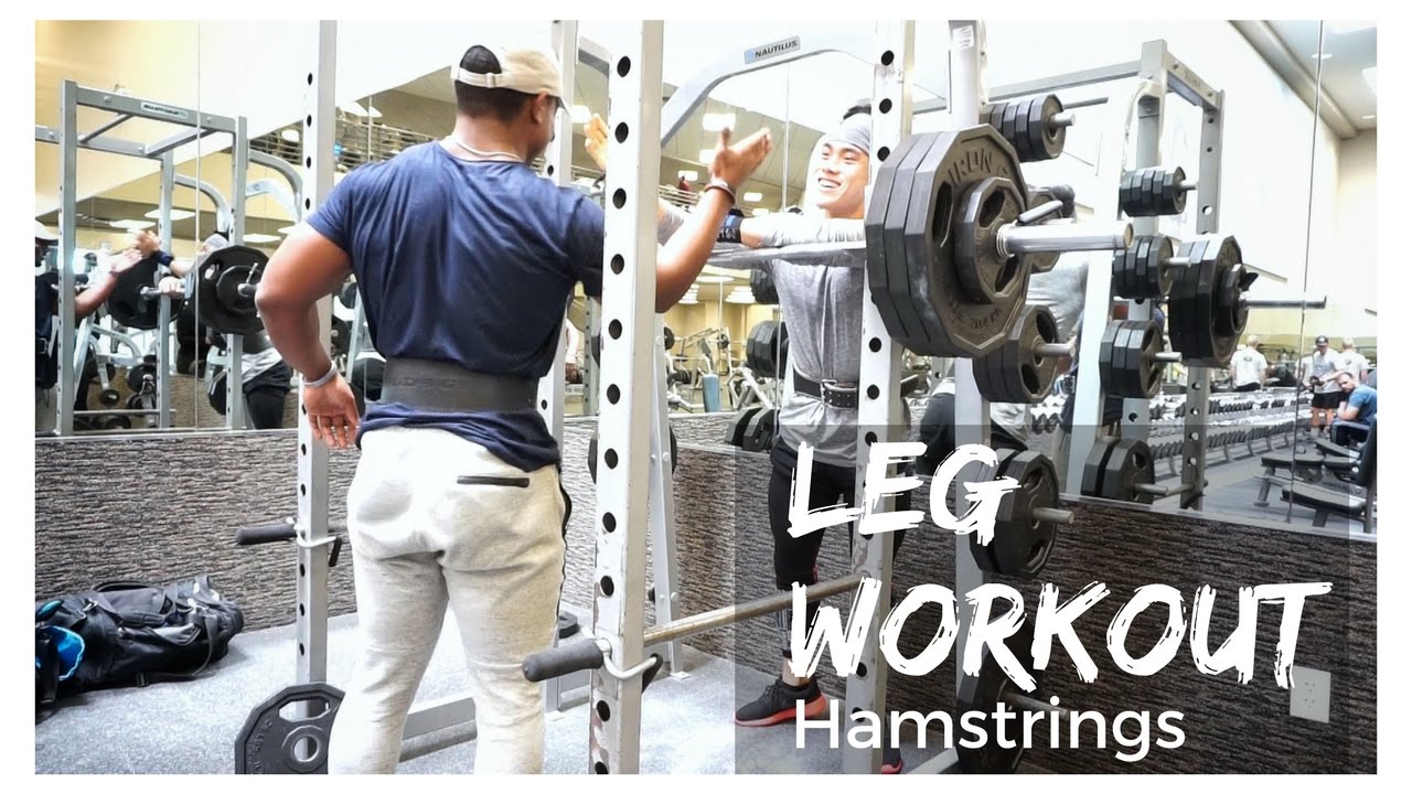 LEG WORKOUT for HAMSTRINGS & GLUTES || Men's Physique Posing with Gavin ...