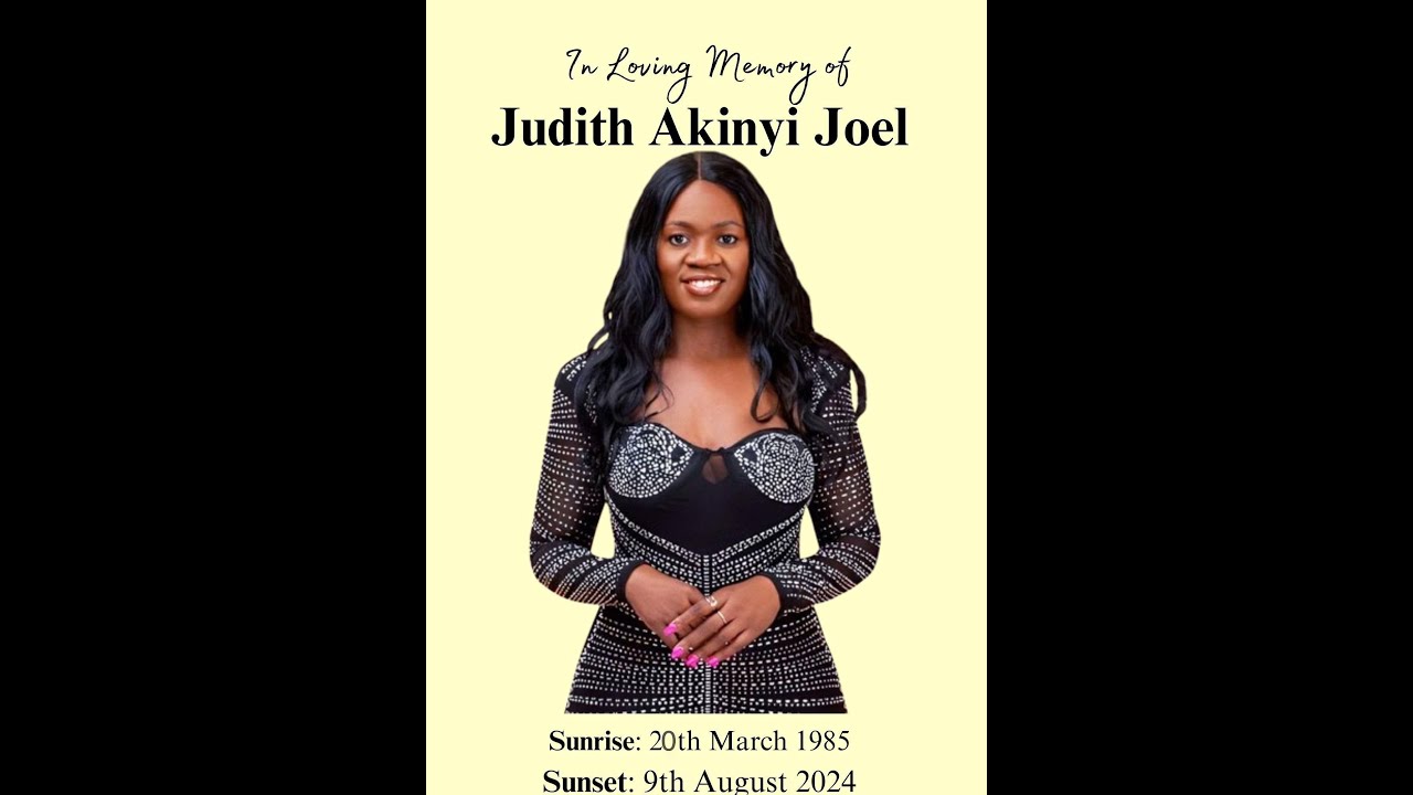 Memorial service for Judith Akinyi Joel - YouTube