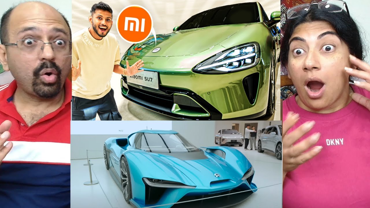 Trying Xiaomi Car Features for First Time😲 ! Tech Burner | Indian American Reactions ! - YouTube