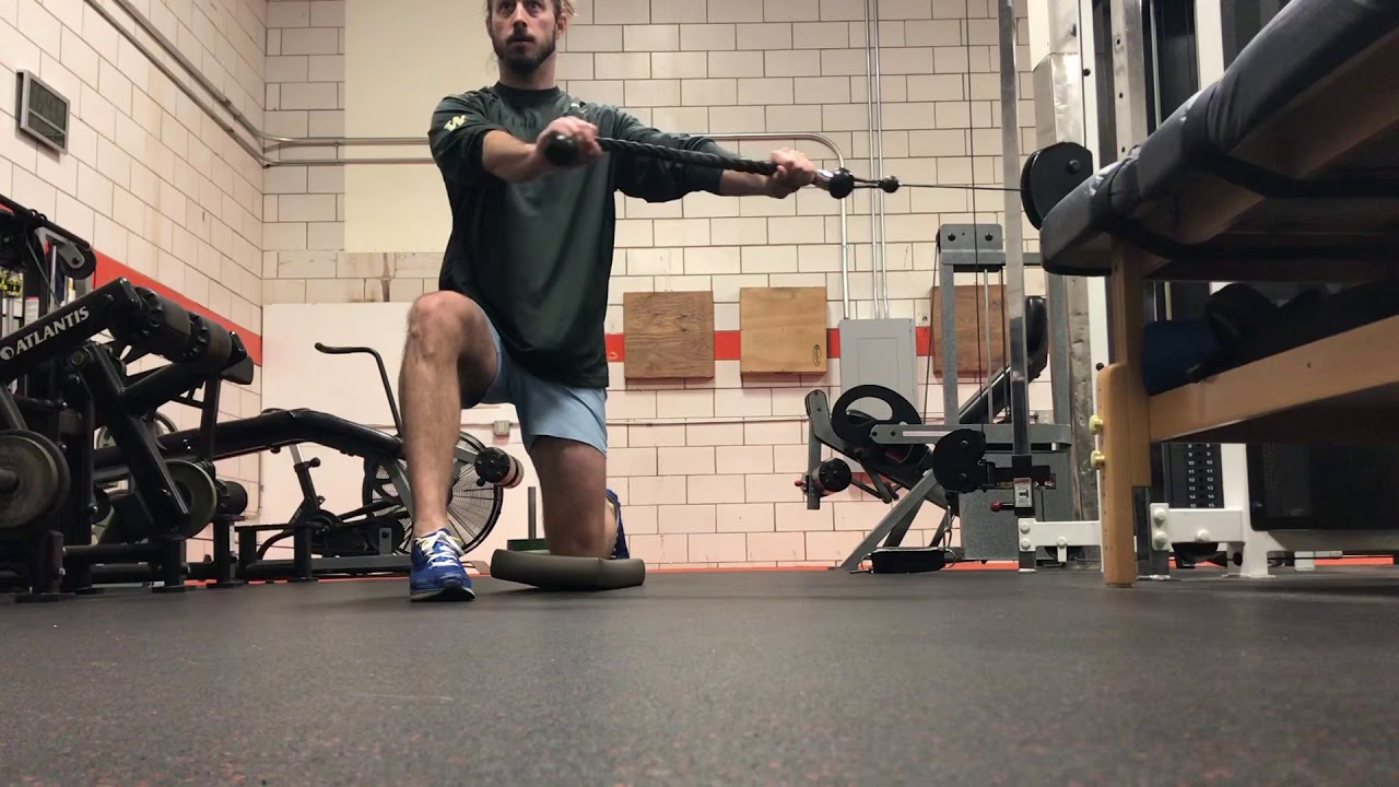 1/2 Kneeling Horizontal Chop - YouTube