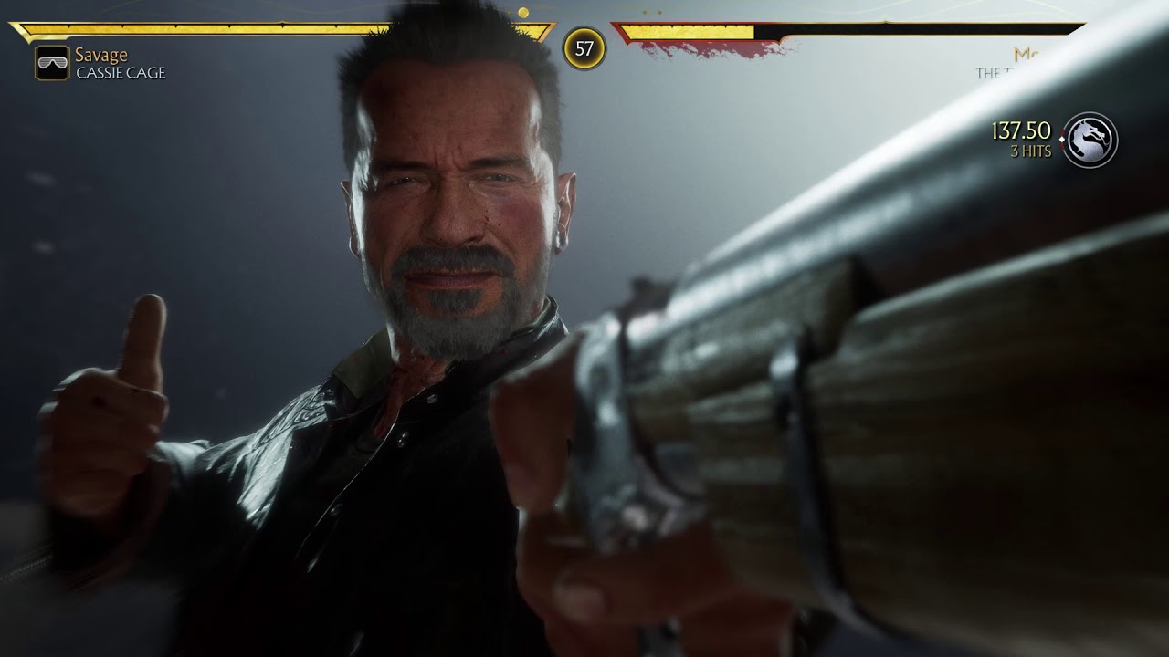 Mortal Kombat 11 Cassie Cage Fatality 2 on the Terminator. - YouTube