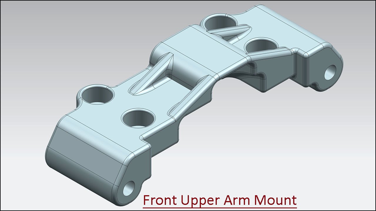 Front Upper Arm Mount (Video Tutorial) Siemens NX - YouTube