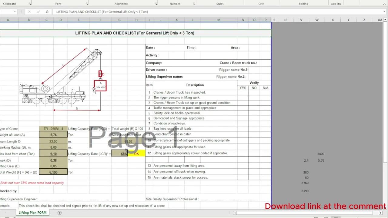 excel-template-lifting-plan-calculation-and-check-list-youtube