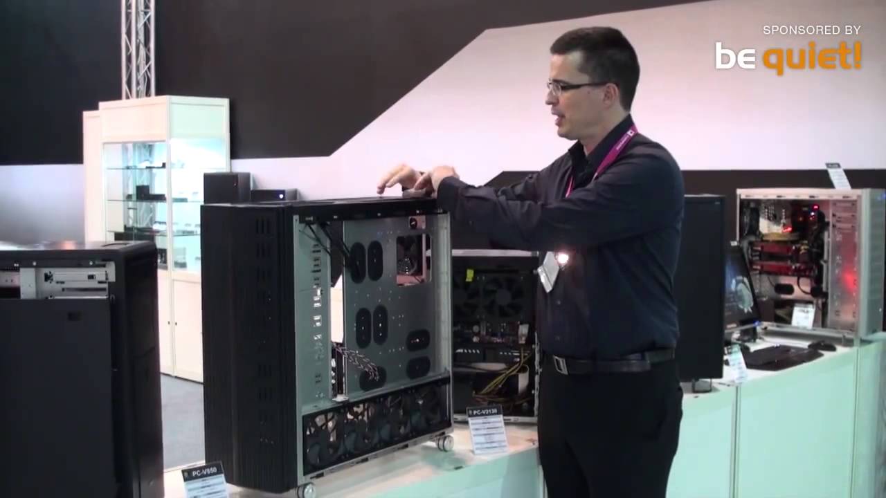 Computex 2013: Lian Li mit Riesen-Case PC-V2130 am Messestand - YouTube