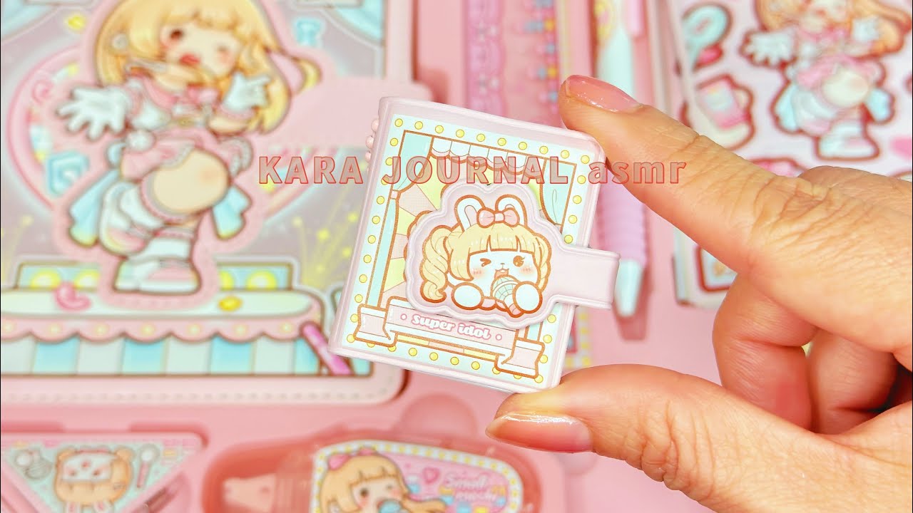 stickers journaling 🎁unboxing cute kawaii sticker🌈 Immersive ASMR ...