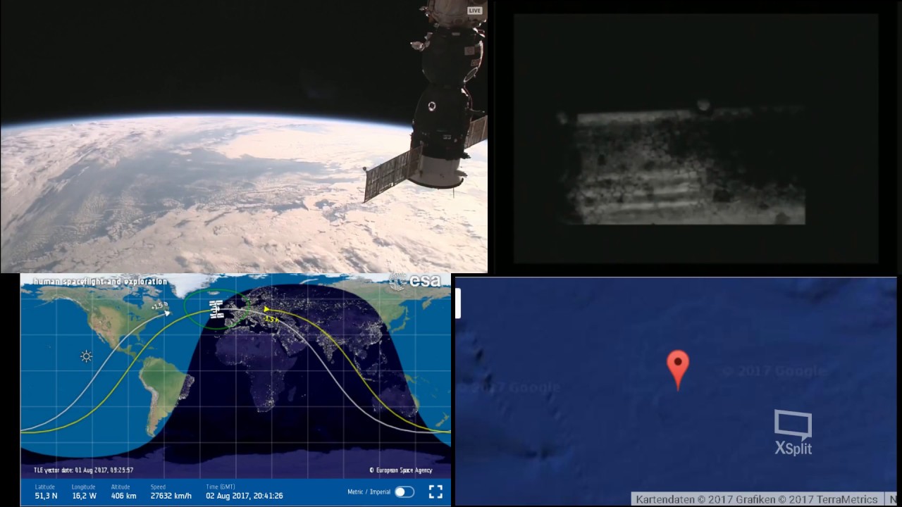 Parallel Footage To Nightsky Spotting - ISS International Space Station ...