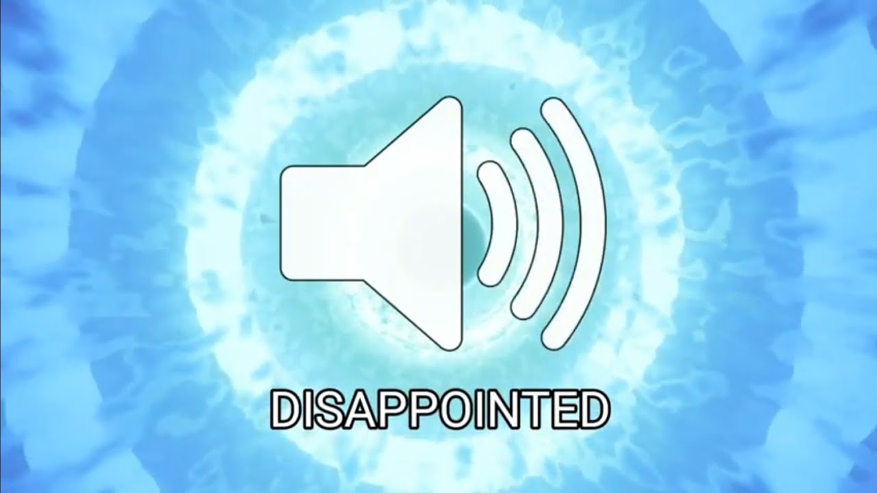 Disappointed | Sound Effects (No Copyright) - YouTube