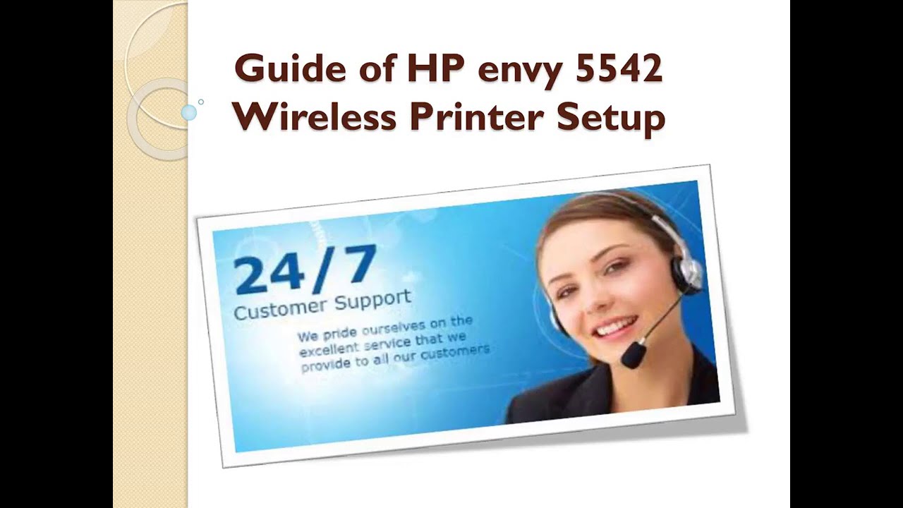 Guide of HP envy 5542 Wireless Printer Setup - YouTube