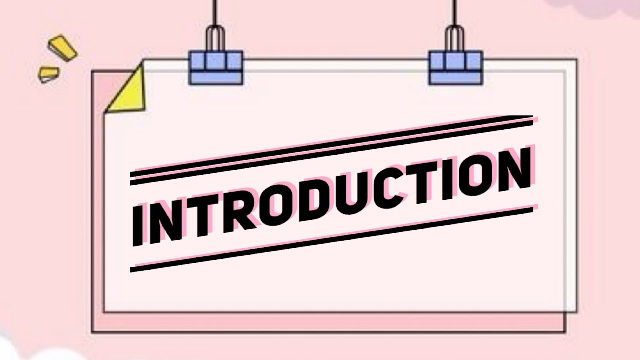 Our first ever video : INTRODUCTION - YouTube