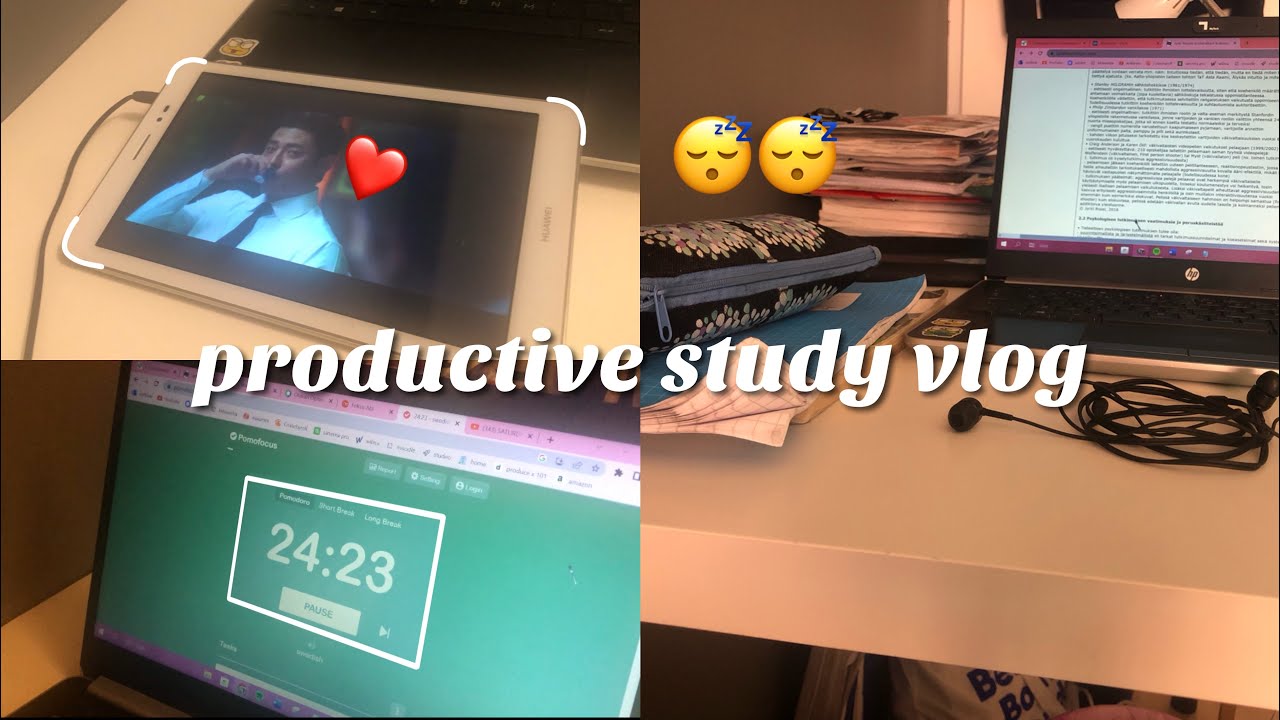 productive study vlog 🧸so much studying, last week before finals - YouTube