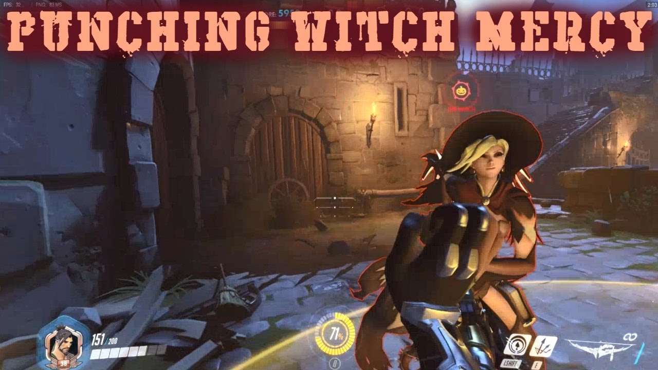 Punching Witch Mercy | Junkenstein's Revenge Overwatch - YouTube