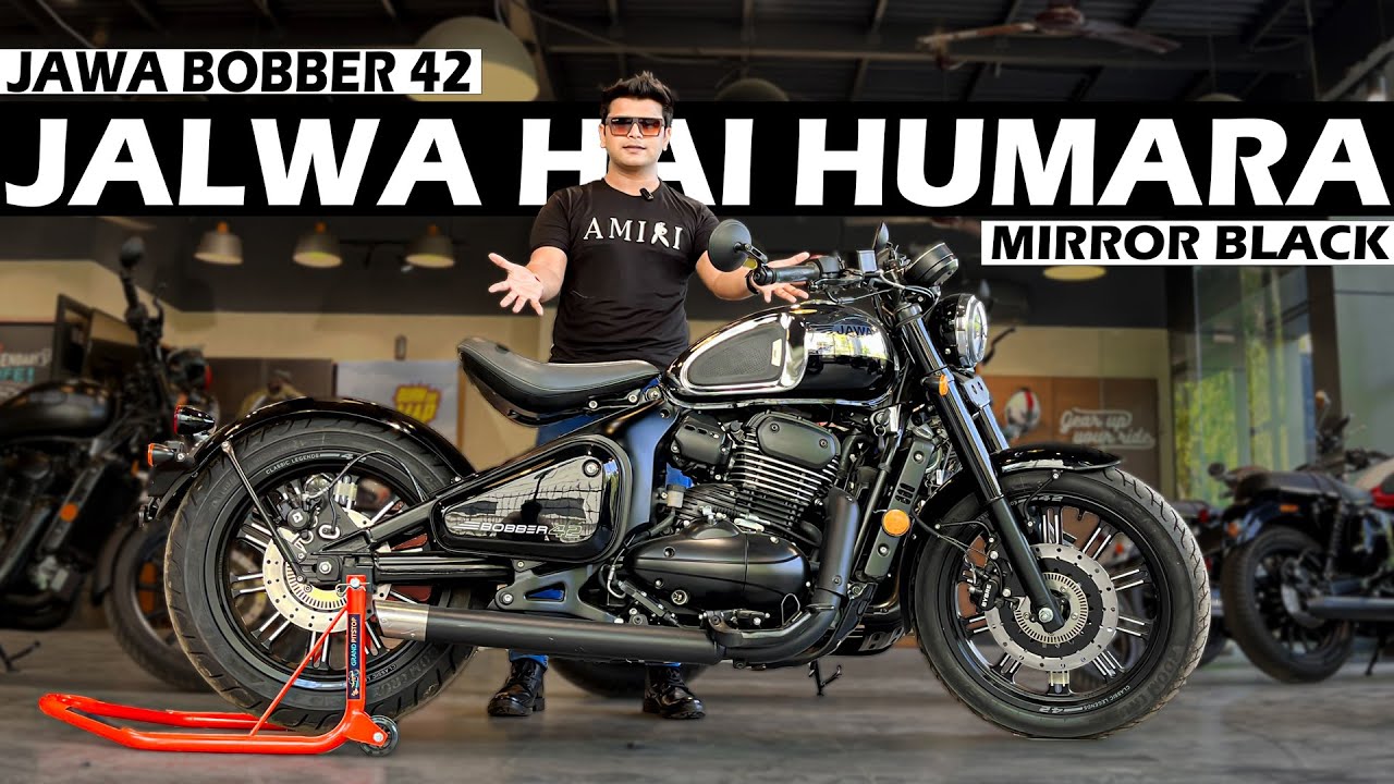 Isme New Kya Hai?😒 New JAWA 42 BOBBER Mirror Black Chrome 2023 Model Update & Reveiw| Born ...