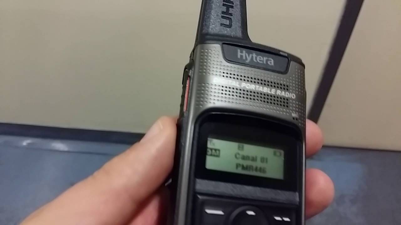 Menus Hytera PD375 - YouTube