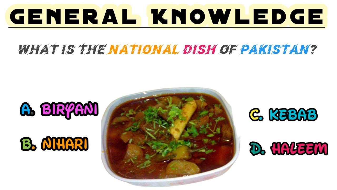 What is the National Dish of Pakistan? | gk | general knowledge in ...