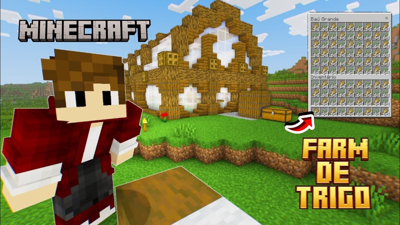 A Farm De Trigo - Minecraft survival #3 - YouTube