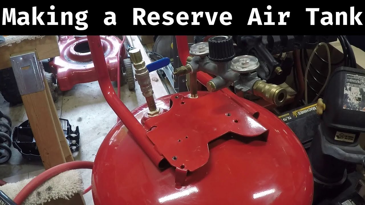 Making a Reserve Air Tank From a Dead Compressor - YouTube