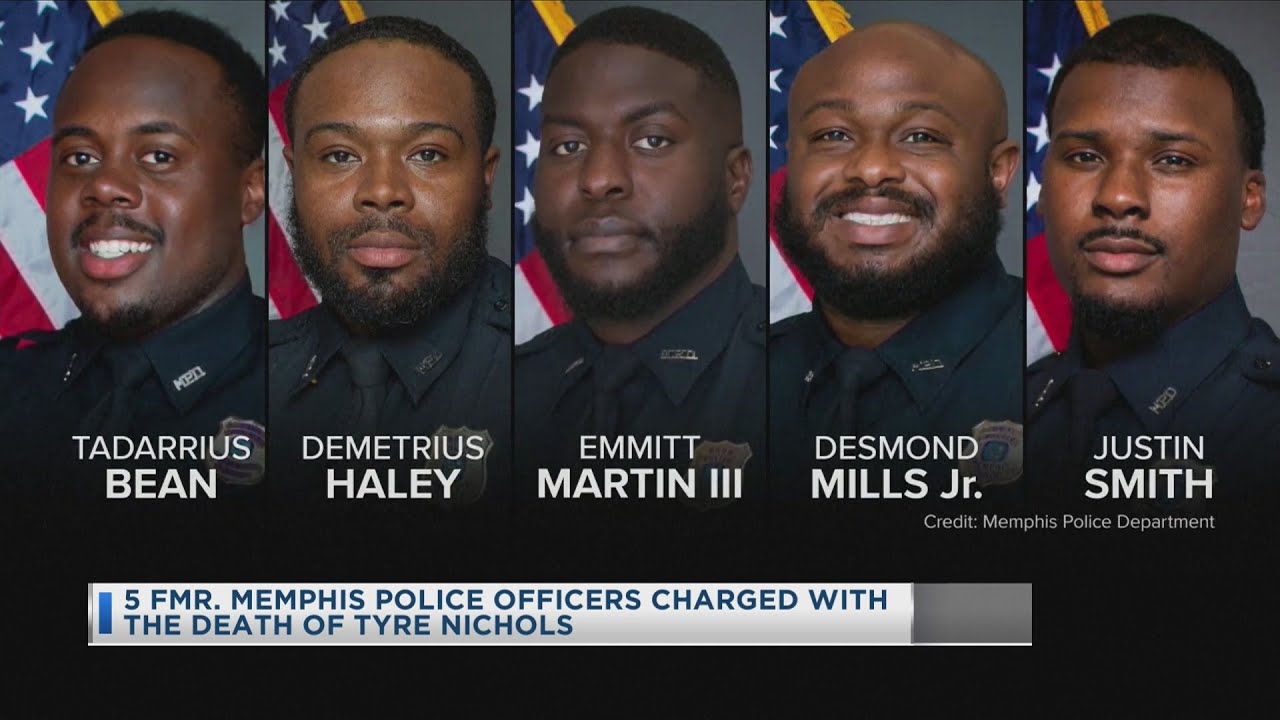 5 Former Memphis Police Officers Charged With The Death Of Tyre Nichols ...