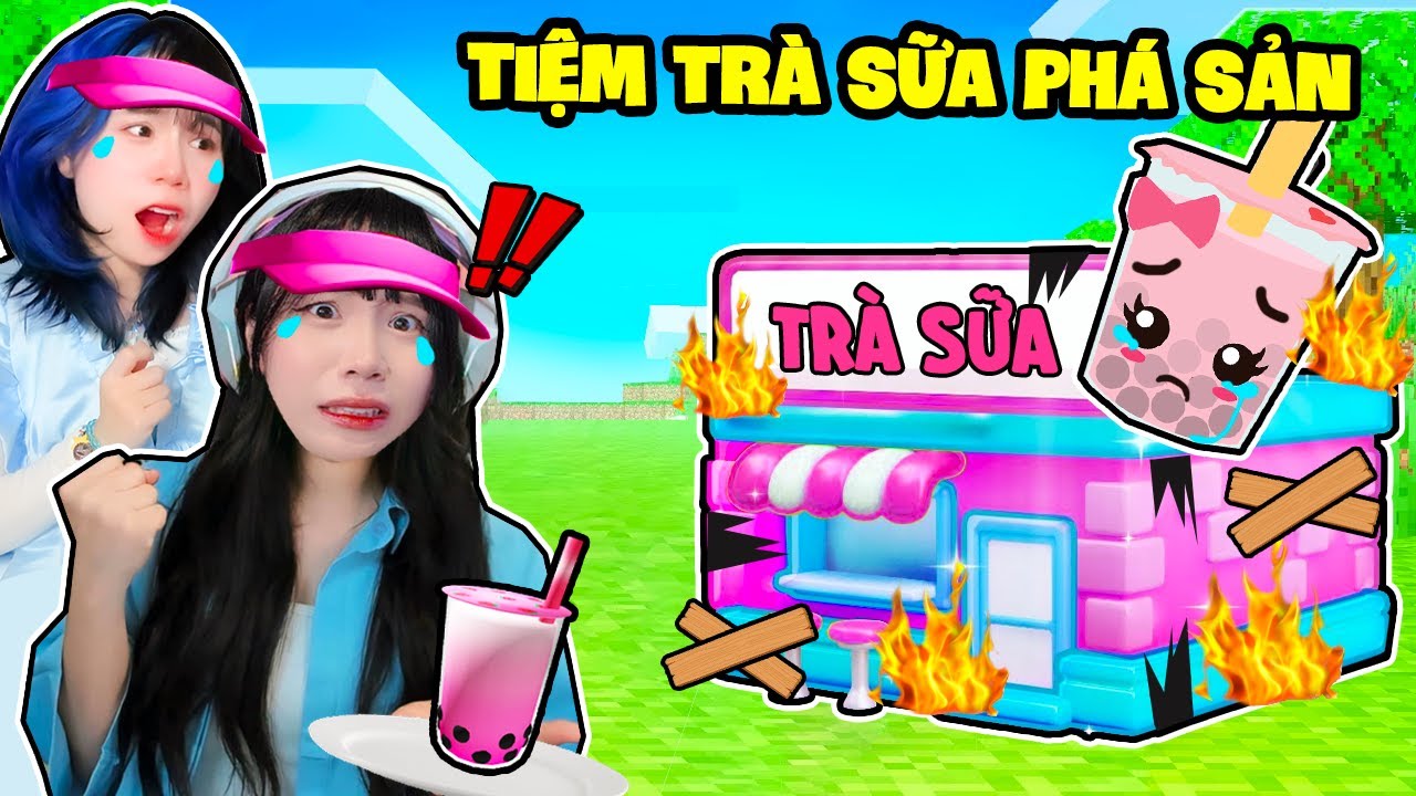 SAMMY VÀ MÈO SIMMY PHÁT KHÓC KHI PHÁ SẢN TIỆM TRÀ SỮA TRONG ROBLOX ...