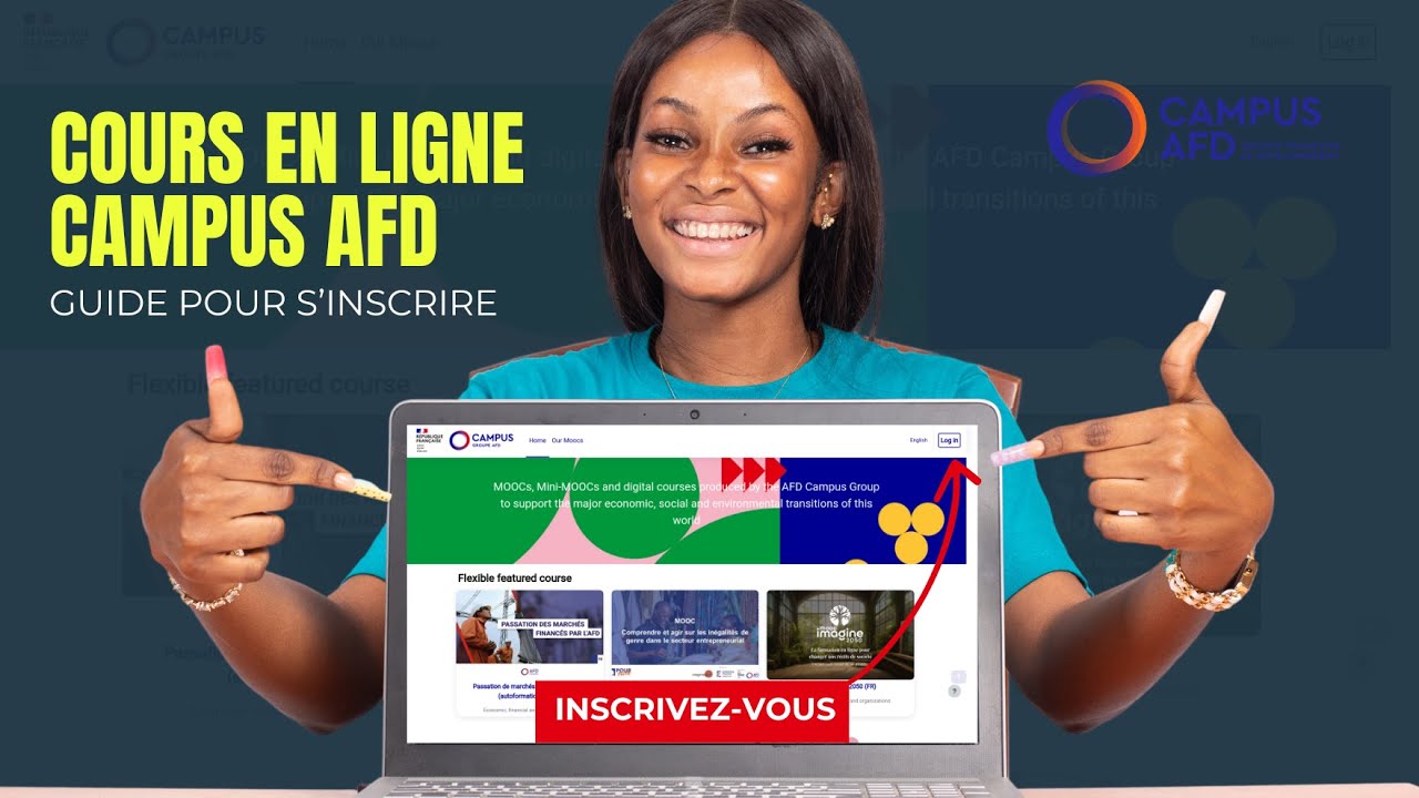 Comment s'inscrire facilement aux cours en ligne de CAMPUS AFD ? - YouTube
