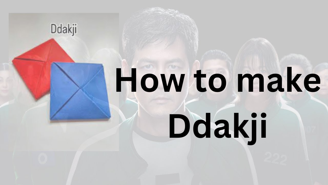 How to make Ddakji | Squid Game Ddakji Tutorial - YouTube