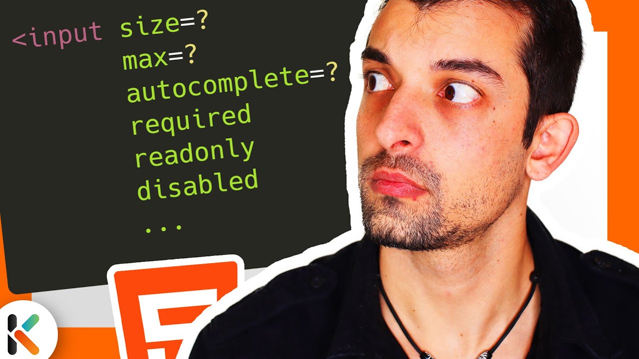 🧡 TODOS los Atributos de INPUT de FORMULARIOS en HTML [Curso de HTML ...
