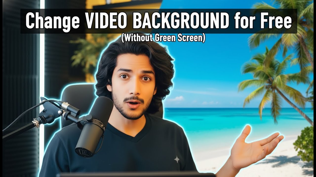 How to change Video Background for Free without green screen #onesolution - YouTube