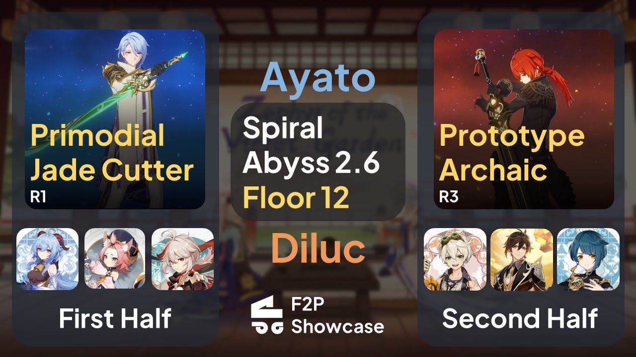 Freeze Ayato & Good Old Diluc | Spiral Abyss 2.6 | F2P Showcase - YouTube