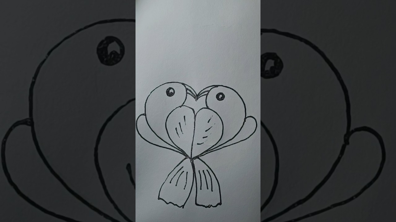 easiest way draw two birds 😉 #shortvideo #shorts #video #ideas # ...