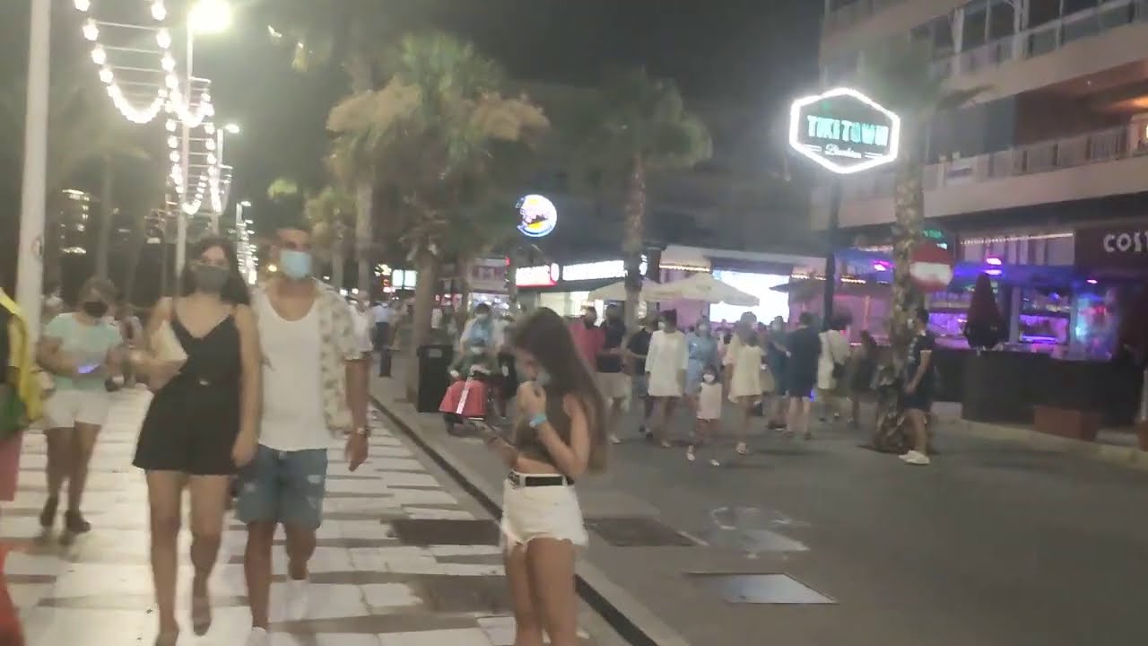 Benidorm On July 31 2020 Nightlife - YouTube