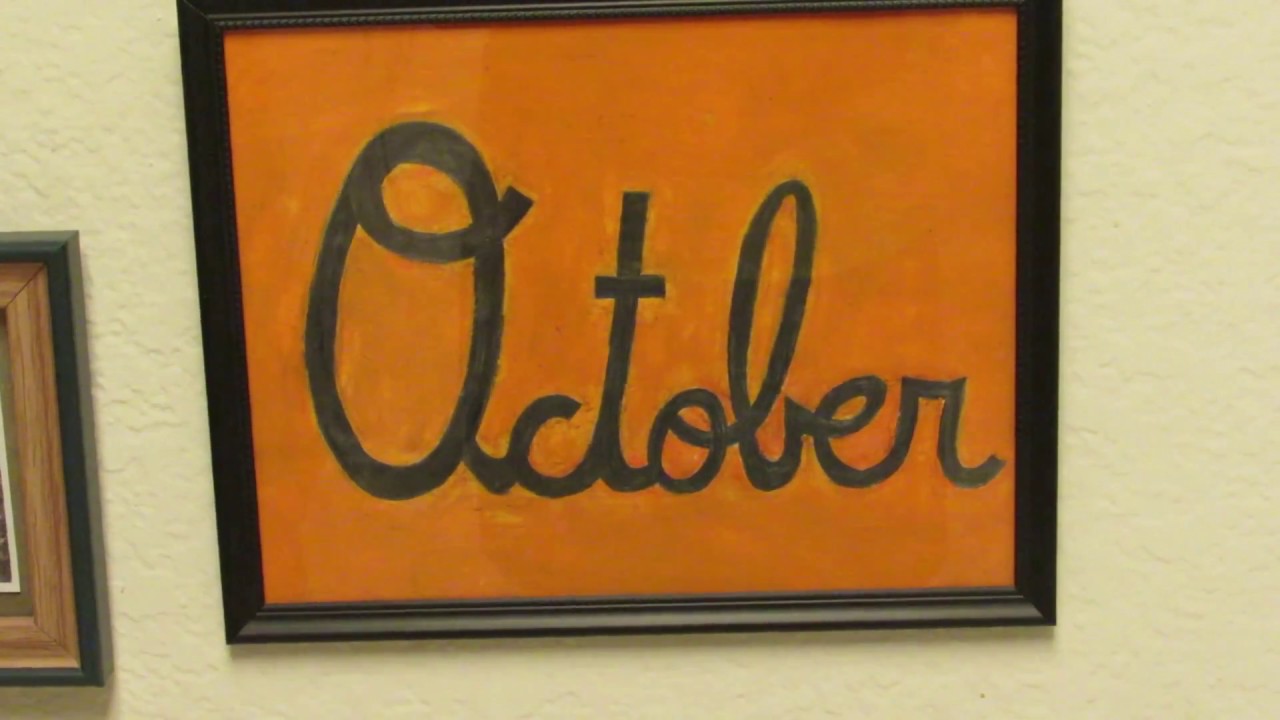 The October Cursive Drawing - YouTube
