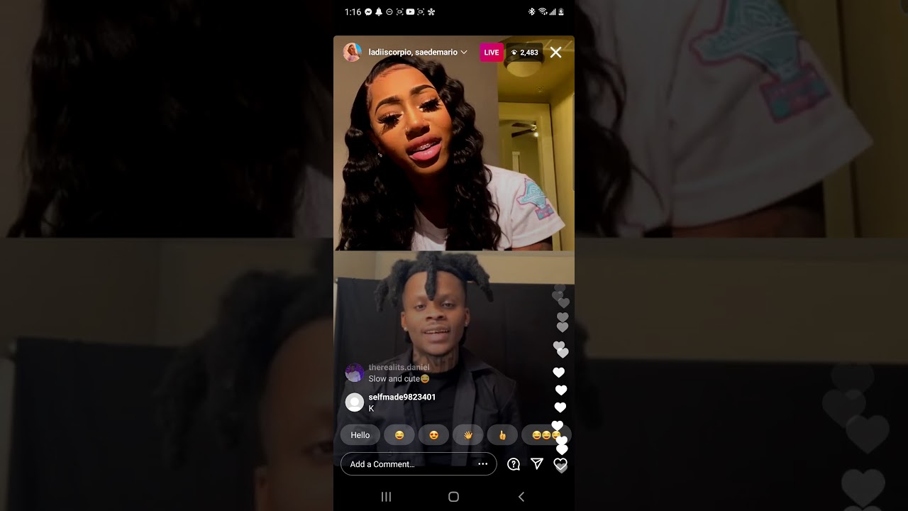 SaedeMario Goes Live With ladiiscorpio - YouTube