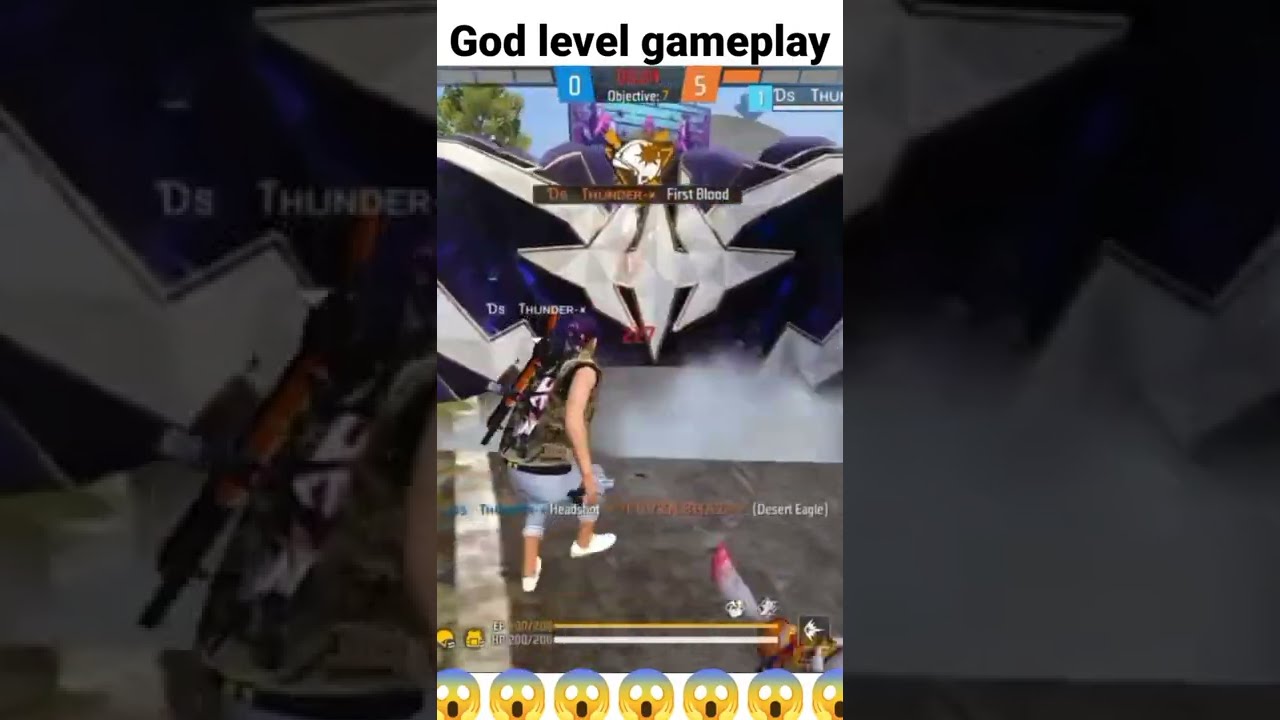 free fire God level gameplay in my friend like Rock FF 😱#freefire # ...