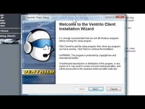 Tutorial: Ventrilo (VoIP Program) - YouTube